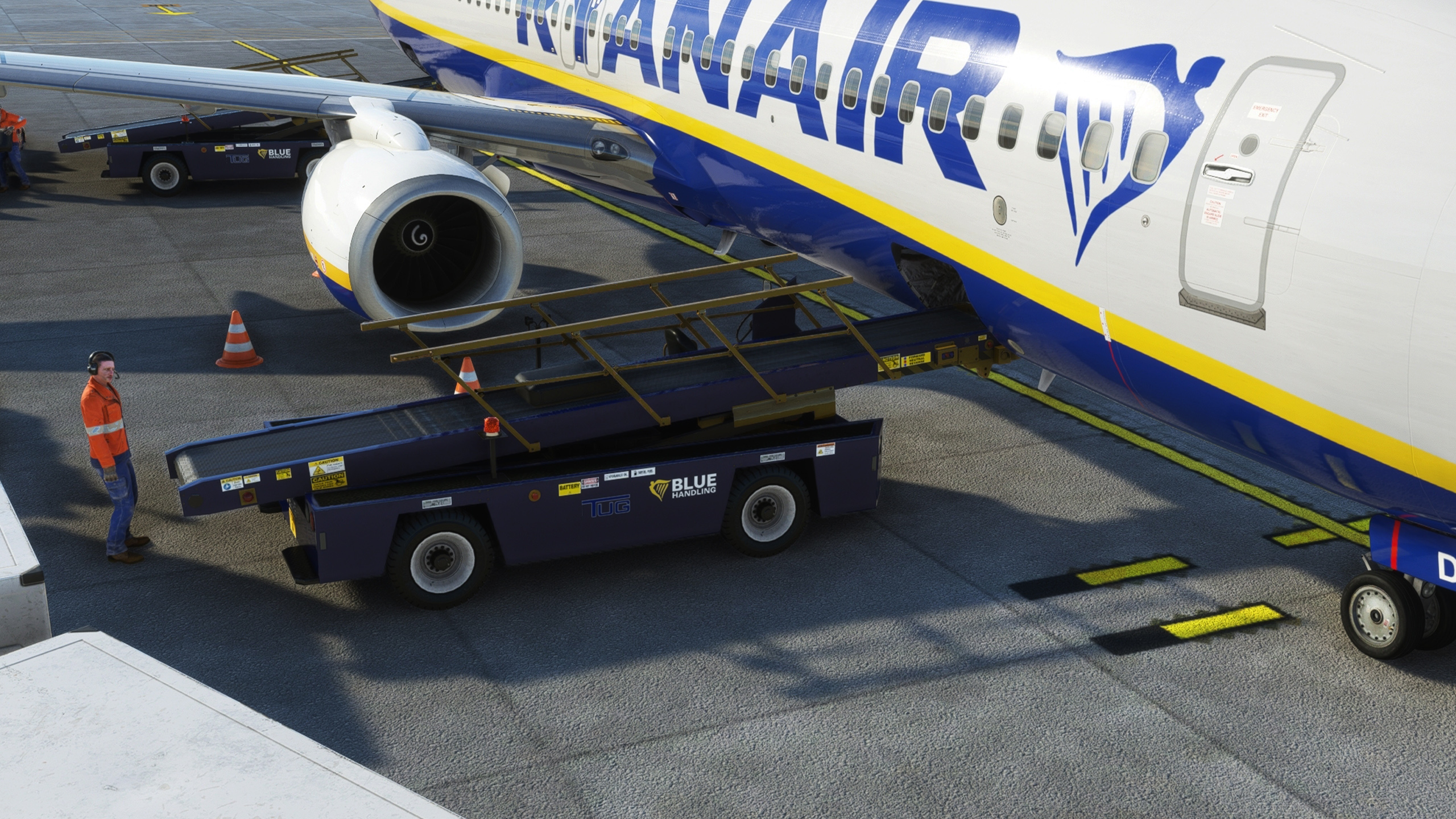 GSX Ground Vehicle Textures - Ryanair (Blue Handling) - MSFS Add-on ...
