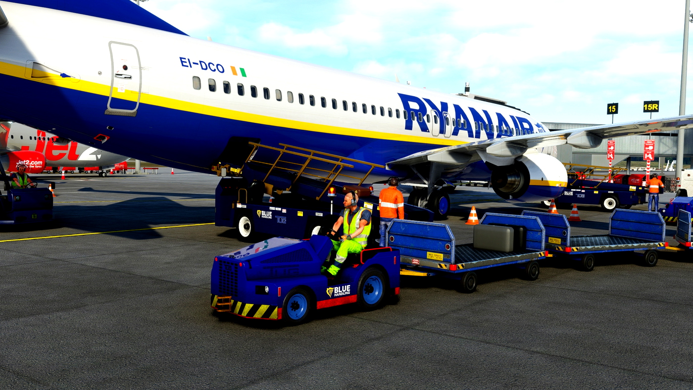 Threads - GSX Ground Vehicle Textures - Ryanair (Blue Handling) for ...