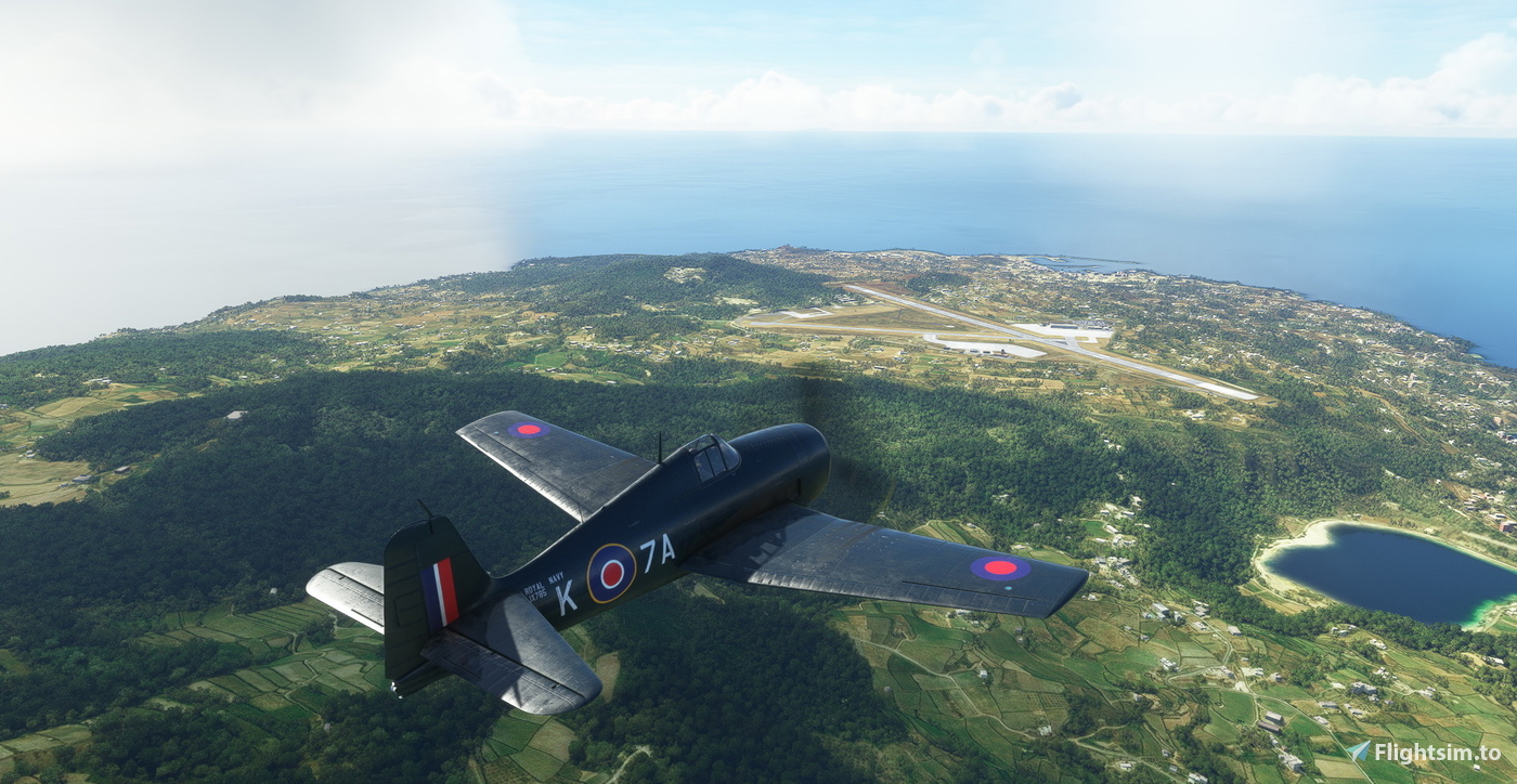 Grumman F6f 5 Hellcat Royal Navy Jx785 For Microsoft Flight Simulator Msfs