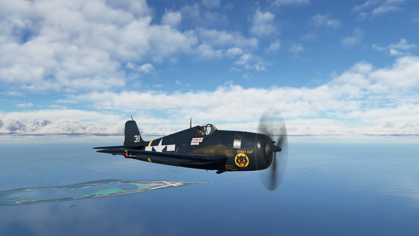 Grumman F6F-5 Hellcat "Stray Cat" fictional repaint pour Microsoft ...