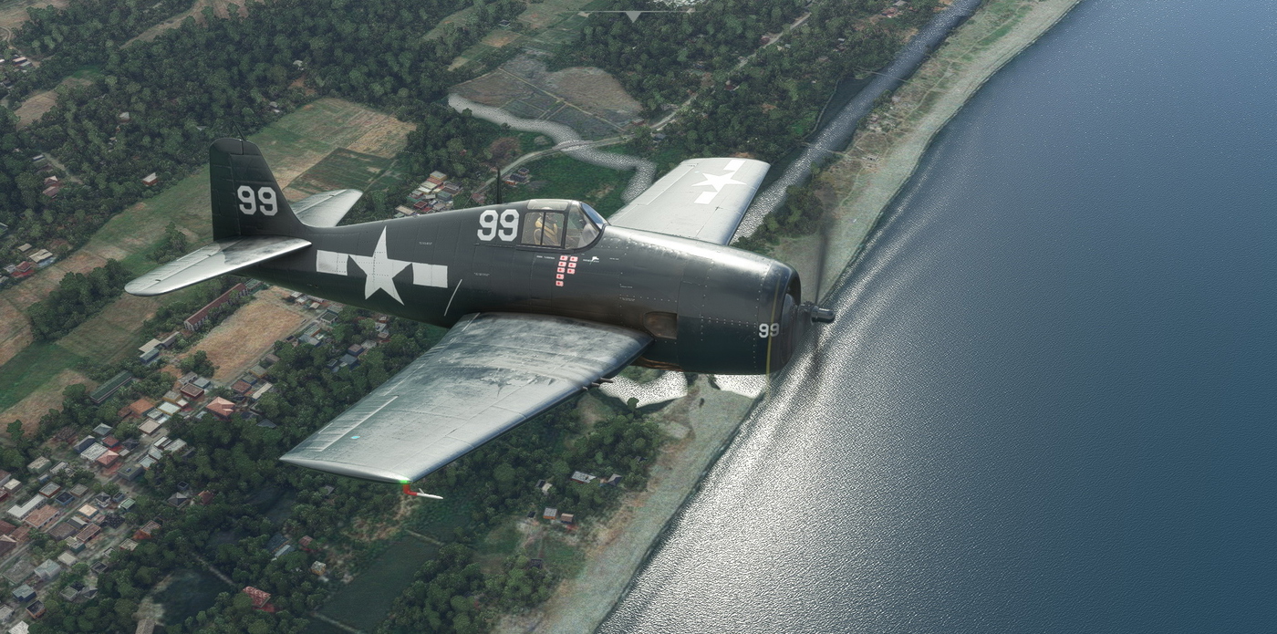 Grumman F6F-5 Hellcat US Navy #99 "Hanger Lilly" for Microsoft Flight ...
