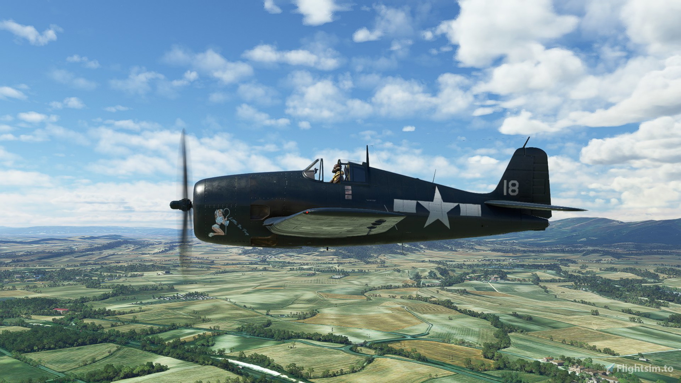 Grumman F6F Hellcat "Little Bo Peep" (fictional) for Microsoft Flight Simulator | MSFS