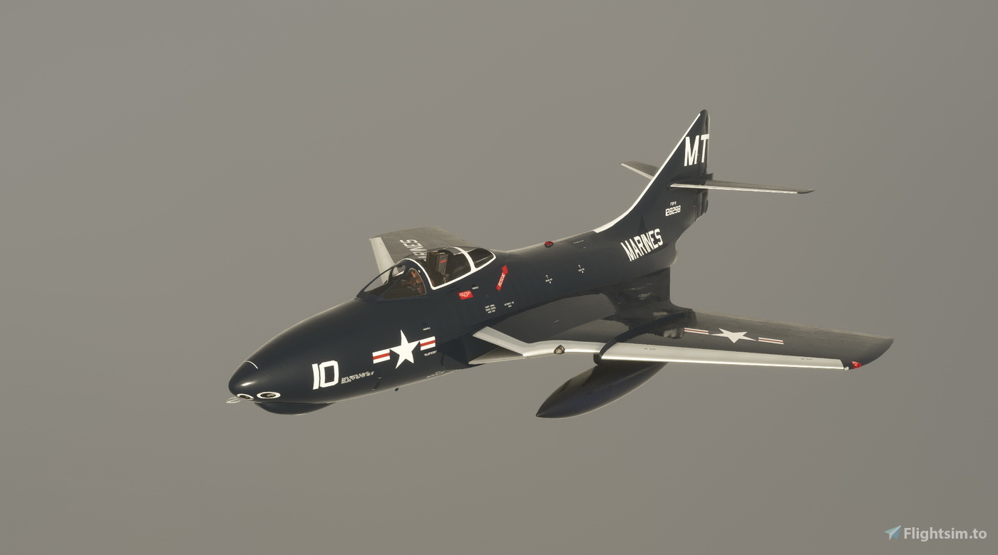 Grumman F9F-8 Cougar BuNo 128298 of VFP-62, USMC for Microsoft Flight ...