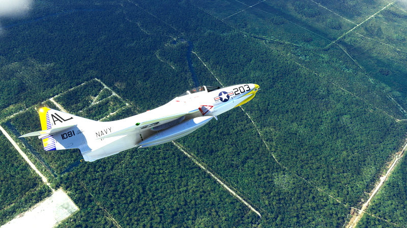 Grumman F9F-8 Cougar VF-13 #203 for Microsoft Flight Simulator | MSFS