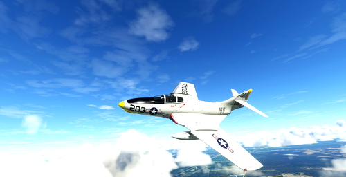 Grumman F9F-8 Cougar VF-13 #203 for Microsoft Flight Simulator | MSFS