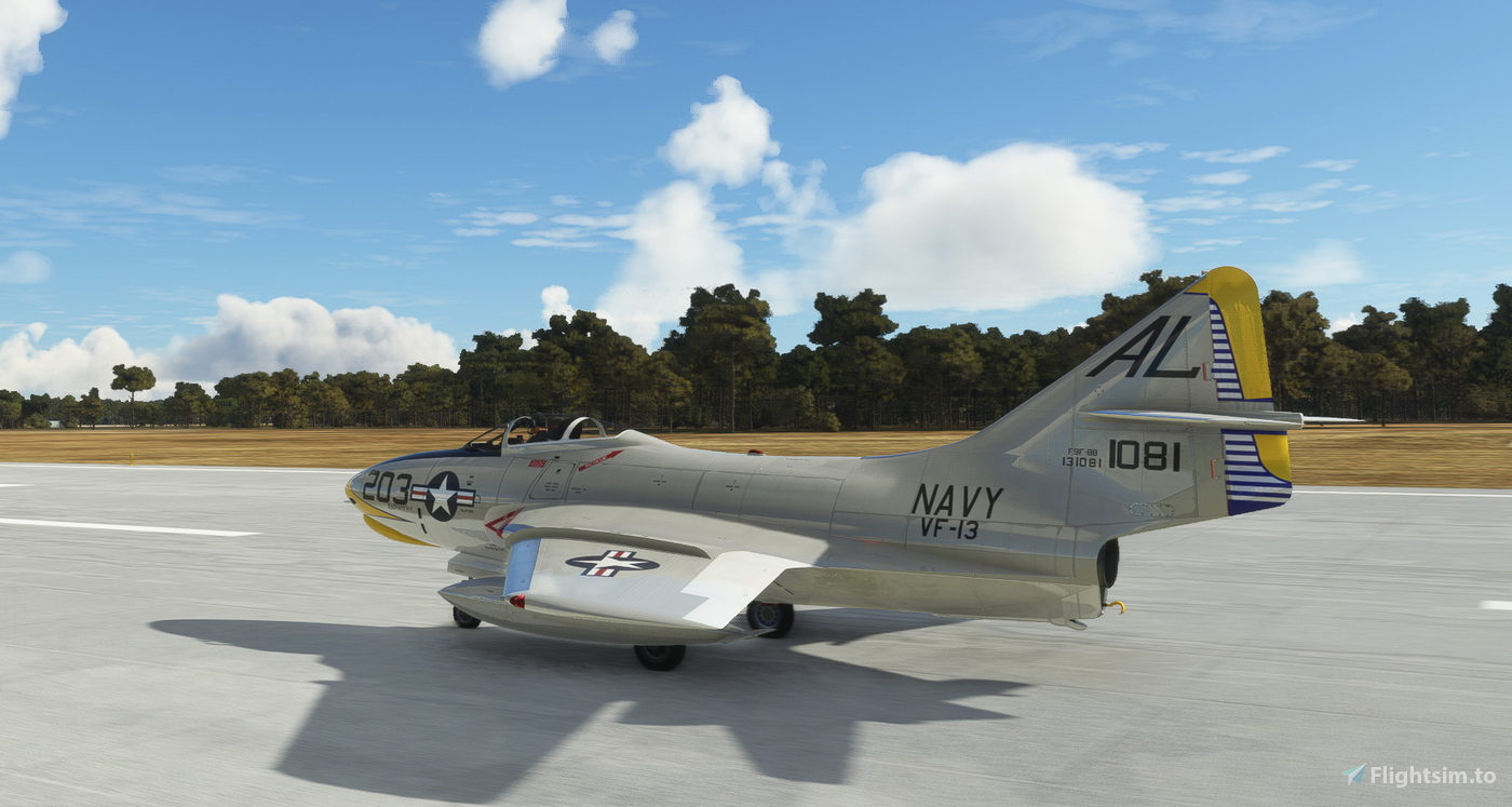 Grumman F9F-8 Cougar VF-13 #203 for Microsoft Flight Simulator | MSFS