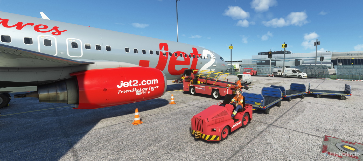 GSX - Jet2 (RED) Handling textures for Microsoft Flight Simulator | MSFS