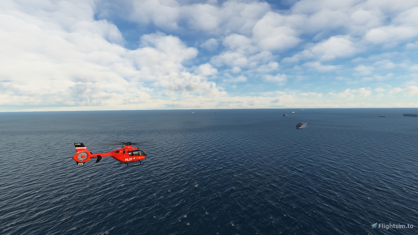 H135 PILOT OFFSHORE HARBOUR LIFT for Microsoft Flight Simulator | MSFS
