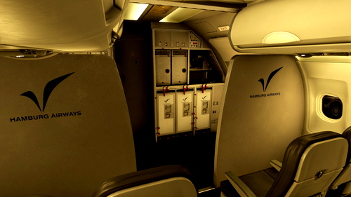 Hamburg Airways D-AHHF | 8K | Cabin for Microsoft Flight Simulator | MSFS