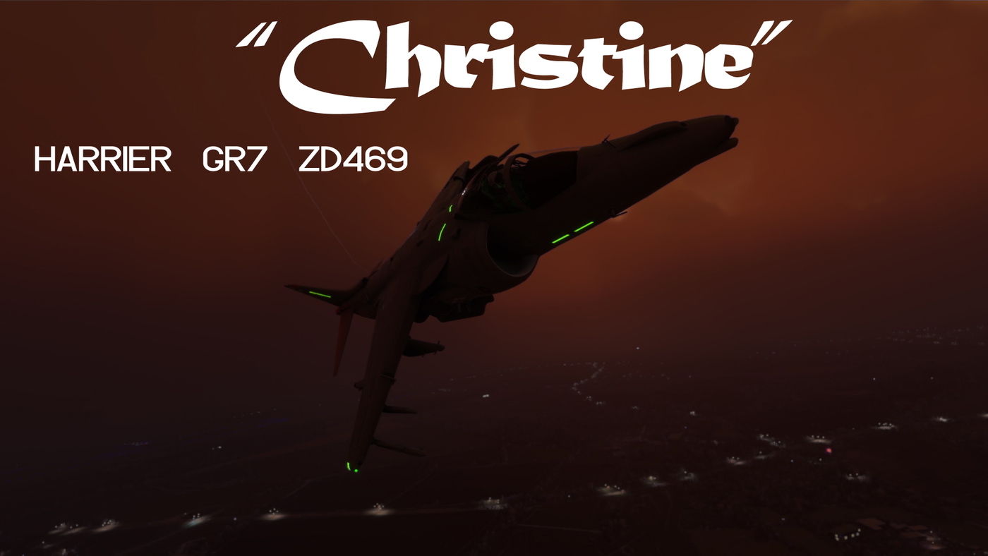 Harrier GR7 ZD469 aka "Christine" 对于 Microsoft Flight Simulator | MSFS
