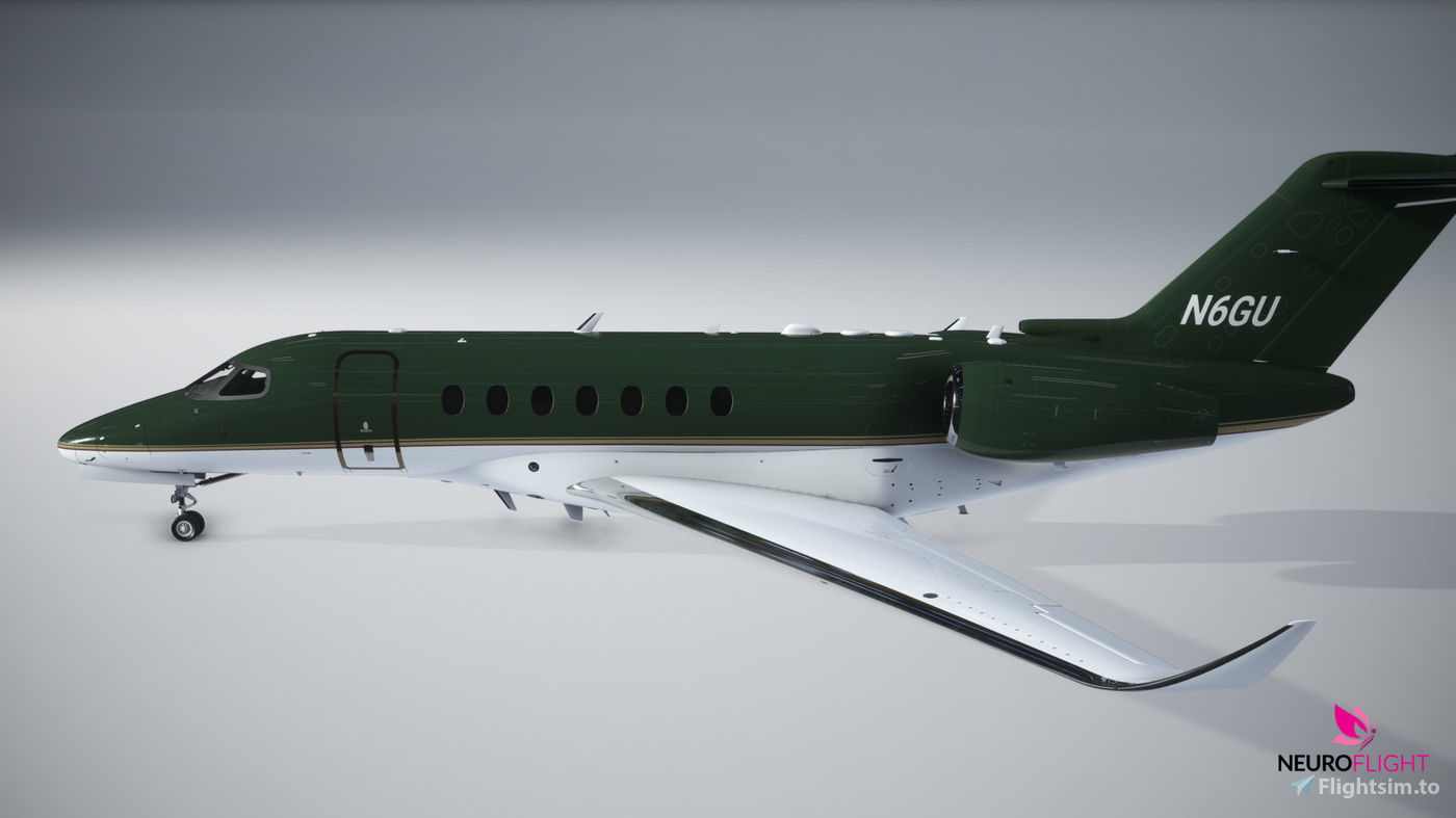 Harrison Ford private Sovereign N6GU livery for the Asobo Citation ...