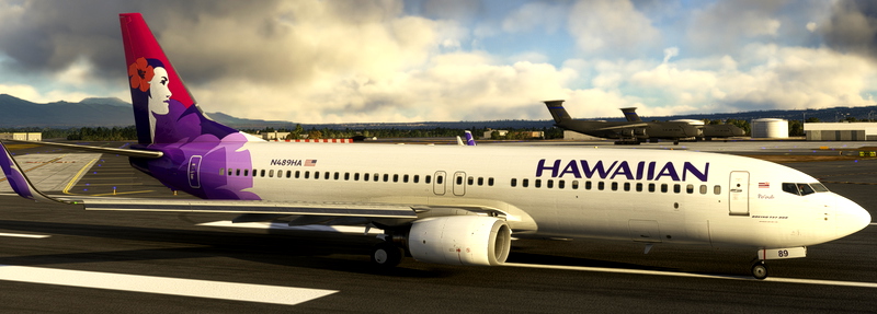 HAWAIIAN AIRLINES N489HA (FICTIONAL) 8K for Microsoft Flight Simulator ...