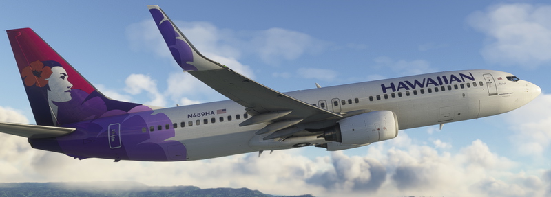 HAWAIIAN AIRLINES N489HA (FICTIONAL) 8K for Microsoft Flight Simulator ...