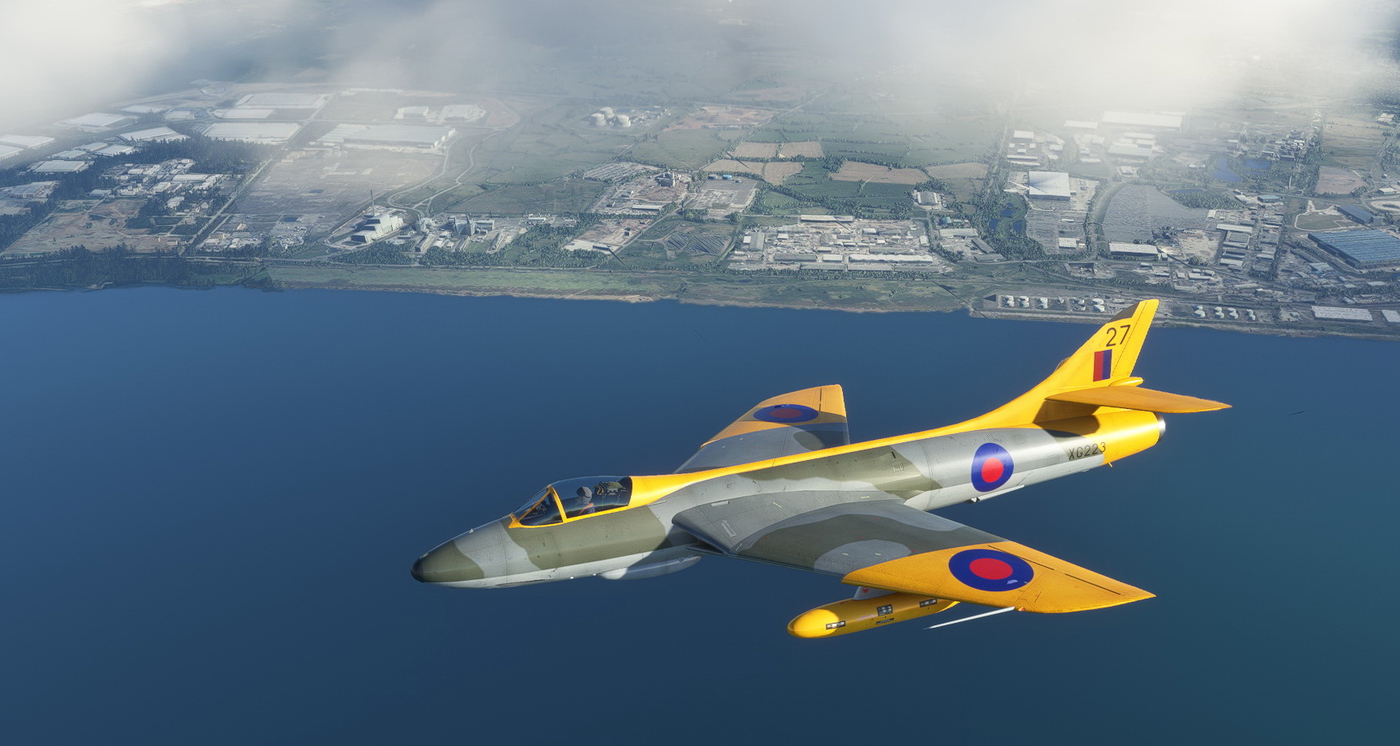 Hawker Hunter F6 XG223 TWU for Microsoft Flight Simulator | MSFS