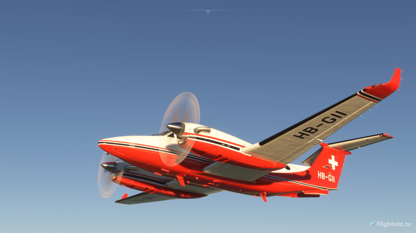 Beechcraft Super King Air 350C analog Cockpit HB-GII for Microsoft ...