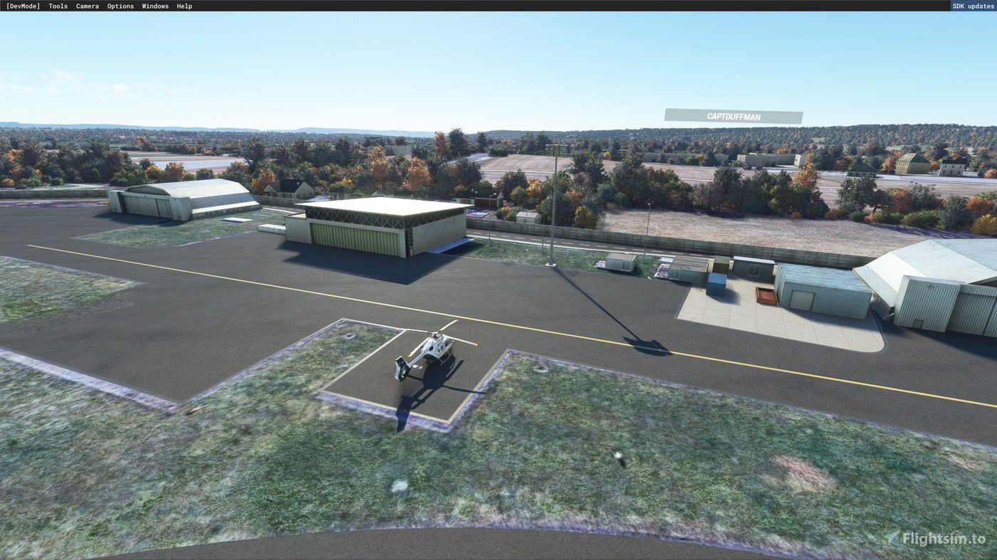 Helipad für Asobo Airport Stuttgart EDDS for Microsoft Flight Simulator | MSFS