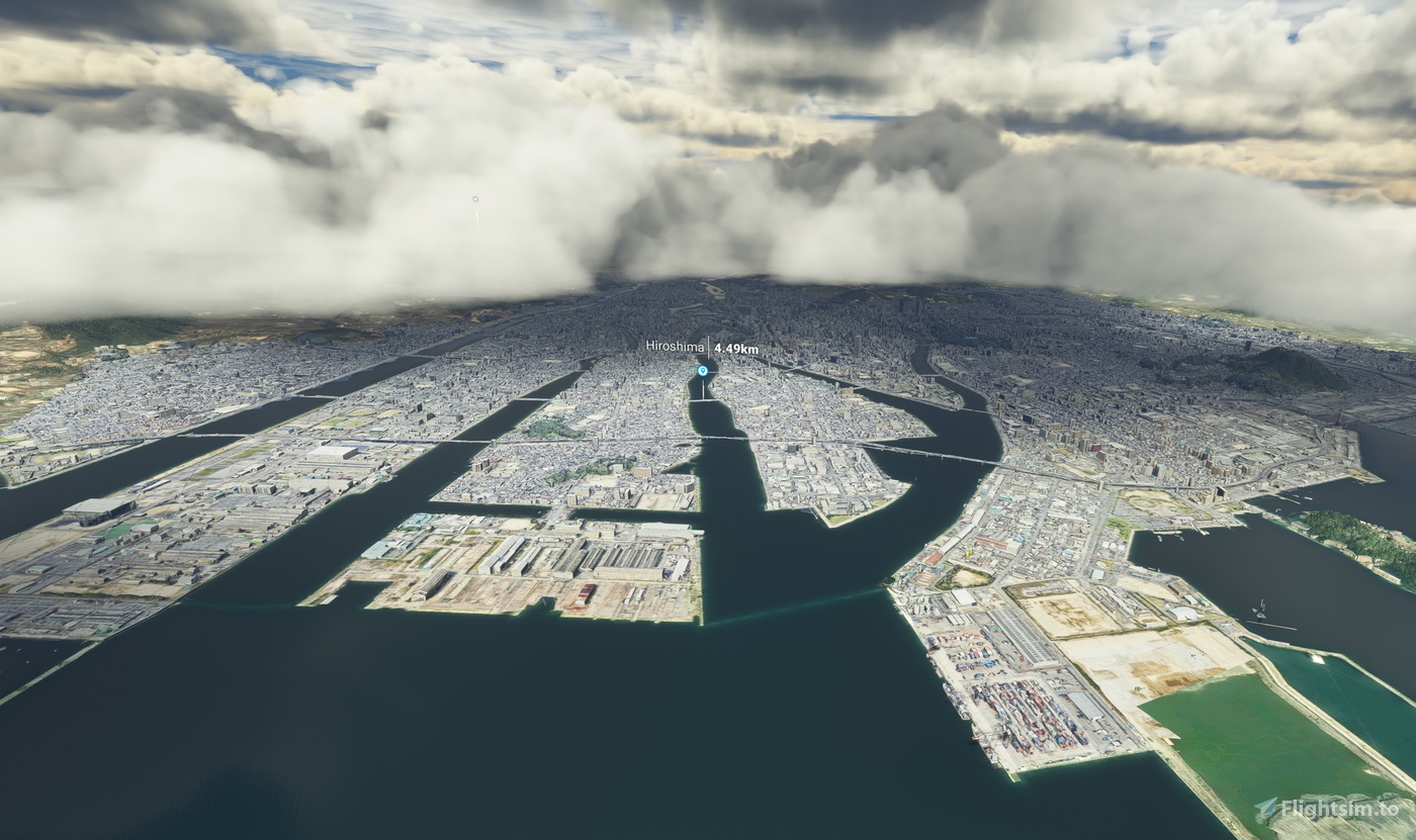 Hiroshima 2021 Photogrammetry Japan for Microsoft Flight Simulator | MSFS
