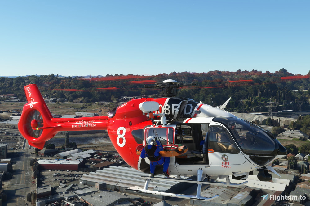 HPG Airbus H145 BP/AP Livery "LAFD Civilian, EMS, Firefighting ...
