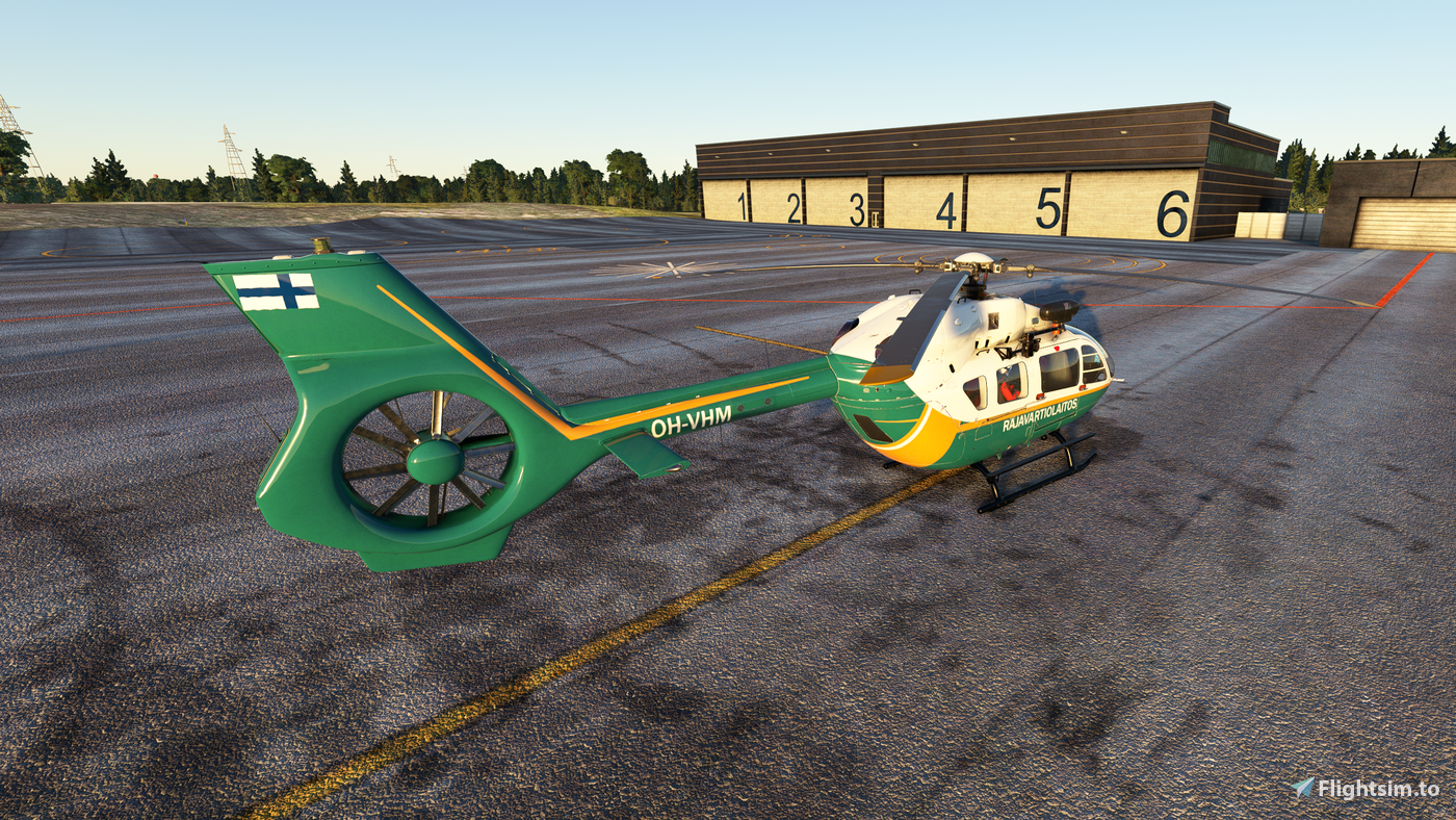Hpg H145 Action Pack Livery Finnish Border Guard Fire And Offshore