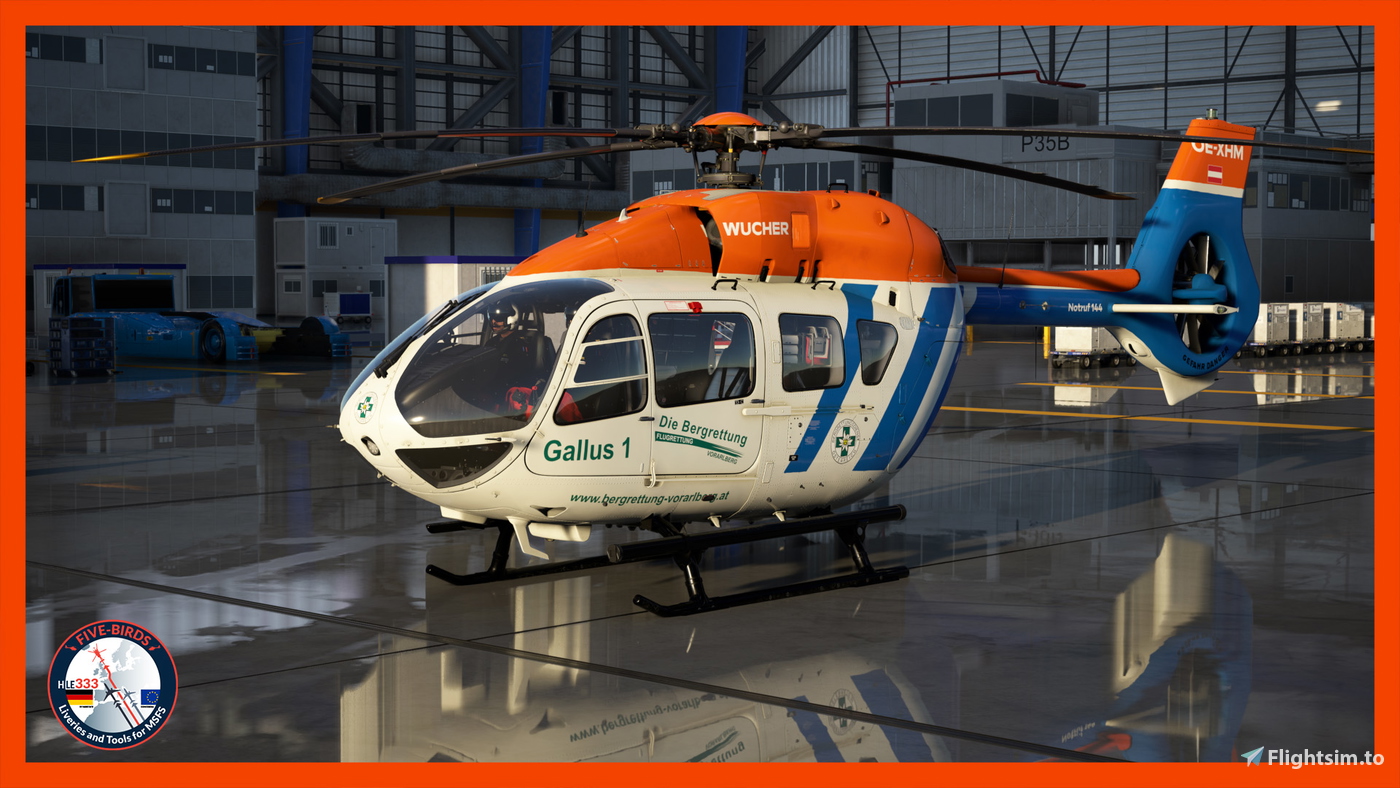 Hpg H145 Action Pack Livery Wucher Helicopter Gallus 1 And 3 Ems