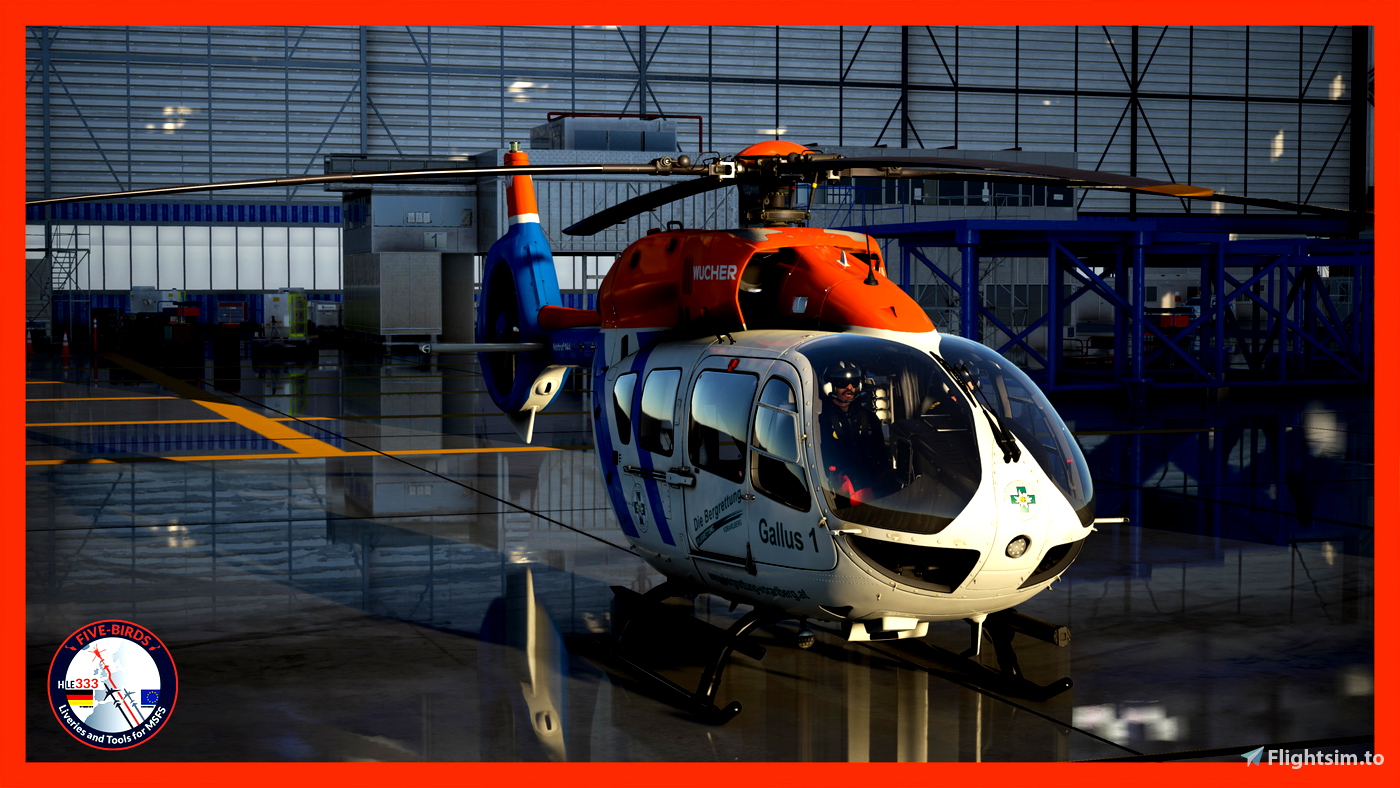 HPG H145 Action Pack Livery - Wucher Helicopter - Gallus 1 and 3 - EMS ...
