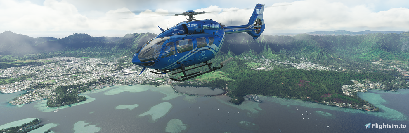 HPG H145 BLUE-HAWAIIAN Helicopters CIV/LUX for Microsoft Flight ...