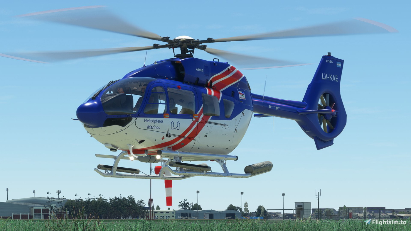 Hpg H145 Offshore Helicópteros Marinos Lv Kae For Microsoft Flight