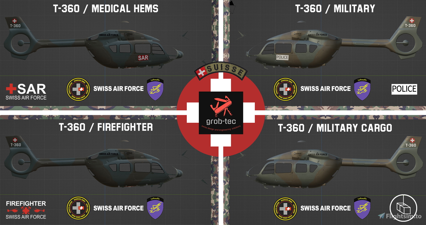 HPG H145 SwissAirForce T-360 (SAR) - EMS/FIRE/MIL-C for Microsoft ...
