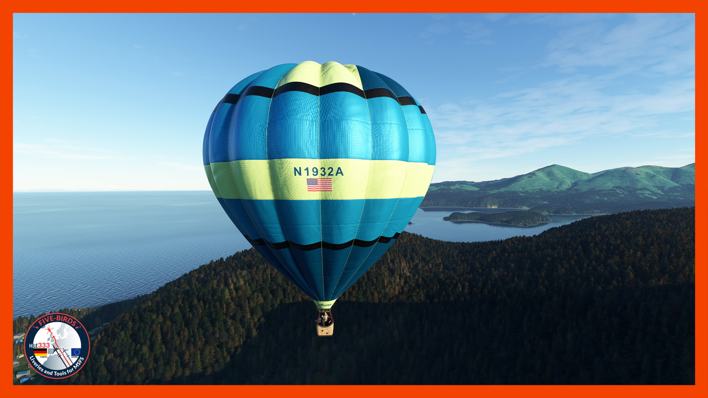 HPG Hot Air Balloon Livery "Alaska Airlines" N1932A のために Microsoft ...