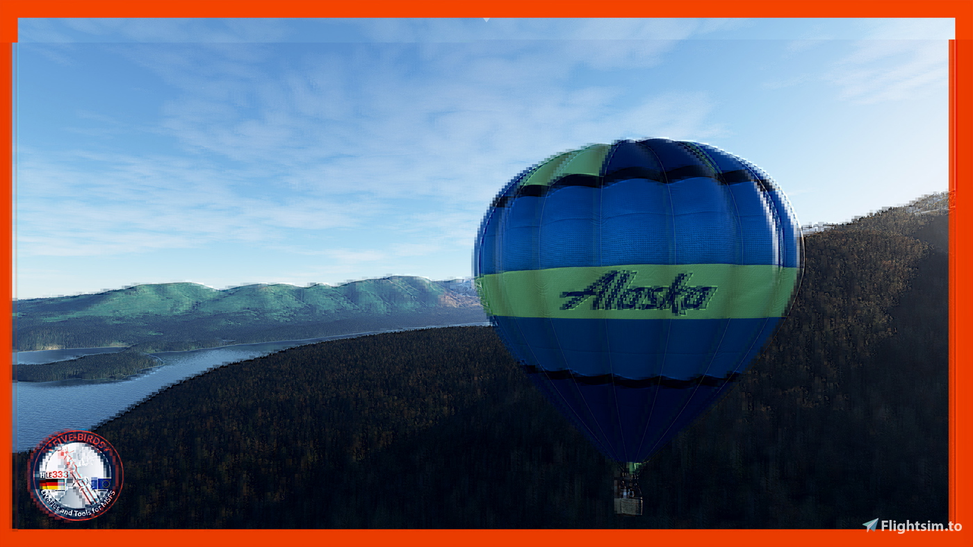 HPG Hot Air Balloon Livery "Alaska Airlines" N1932A のために Microsoft ...