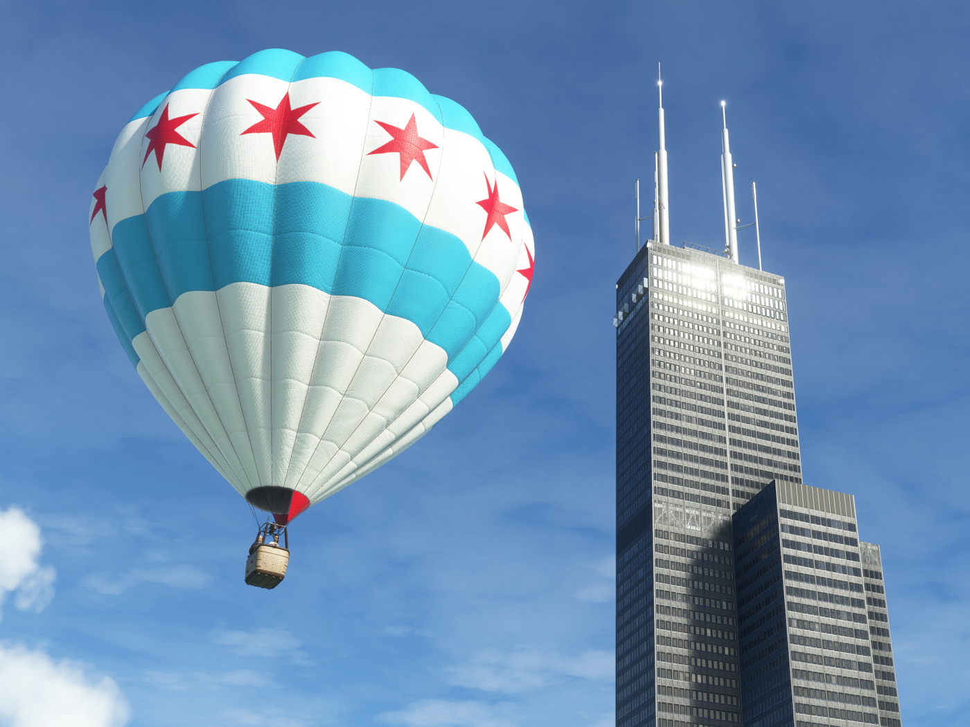 HPG Hot Air Balloon Livery Chicago for Microsoft Flight Simulator | MSFS