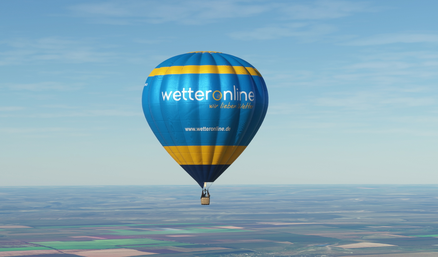 HPG Hot Air Balloon Repaint Livery: wetteronline for Microsoft Flight ...