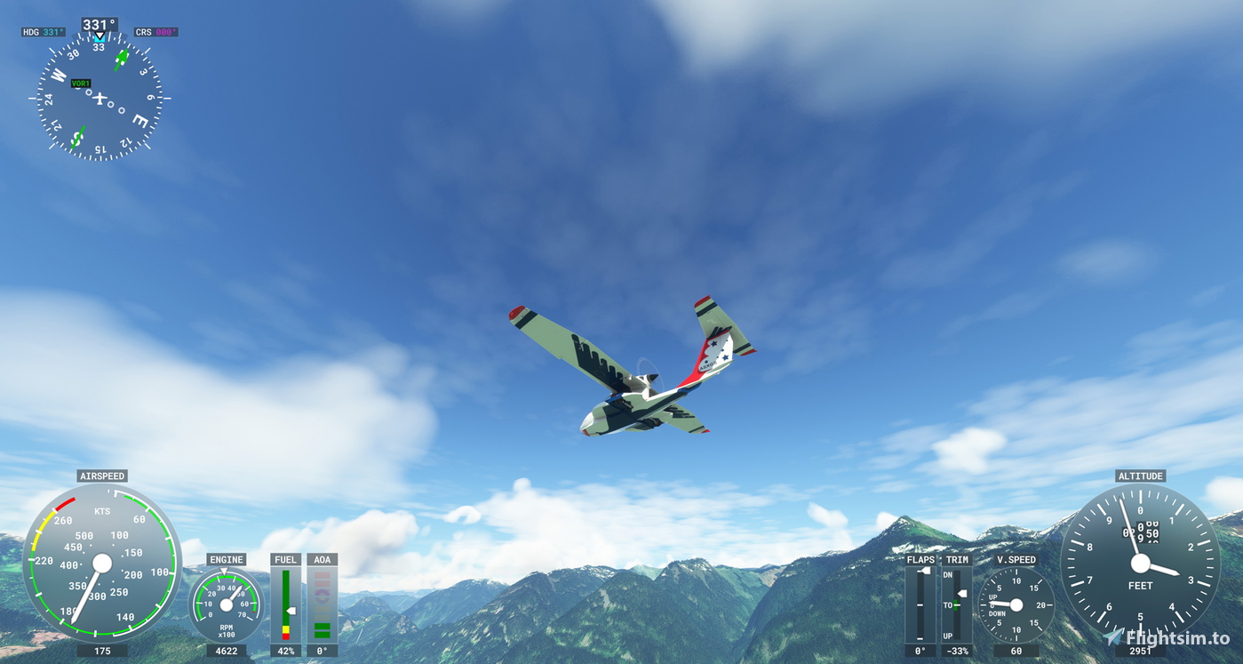 Icon A5 Thunderbird Livery for Microsoft Flight Simulator | MSFS
