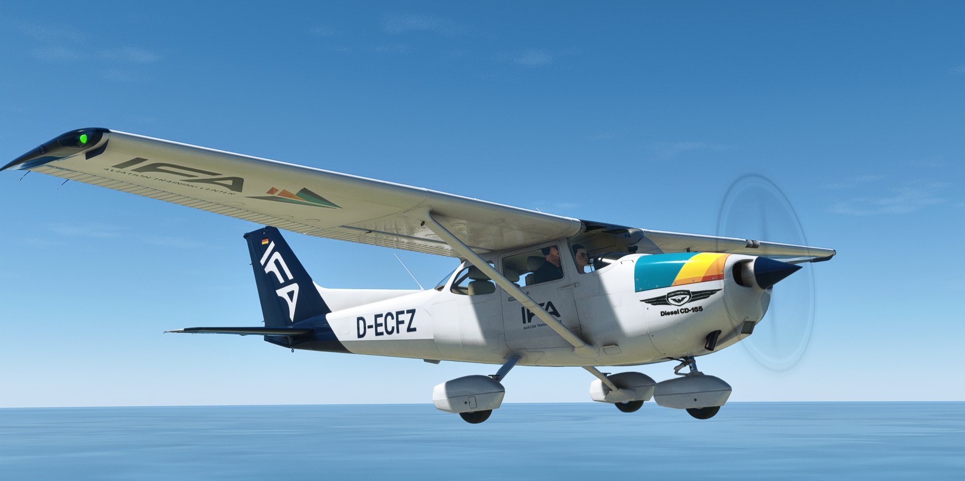 IFA C172 Livery (D-ECFZ) (Classic Gauge Cockpit) for Microsoft Flight ...