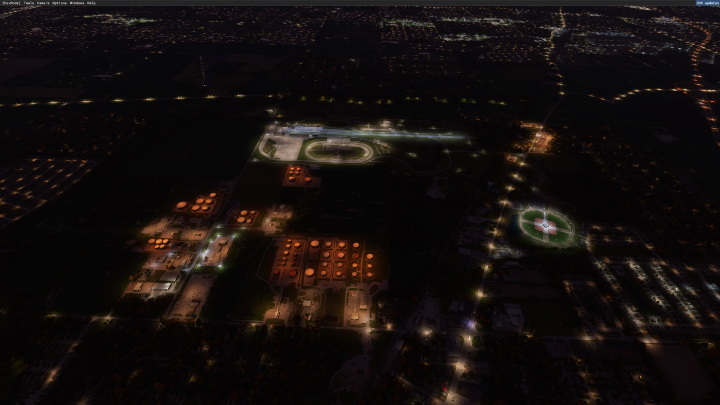 Indianapolis, IN Area Night Lights and Indianapolis Motor Speedway ...
