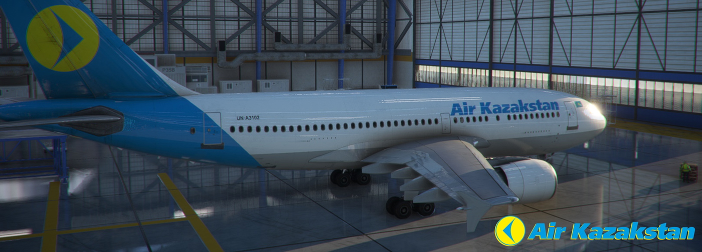 INI Simulations A310 Air Kazakstan UN-A3102 for Microsoft Flight ...