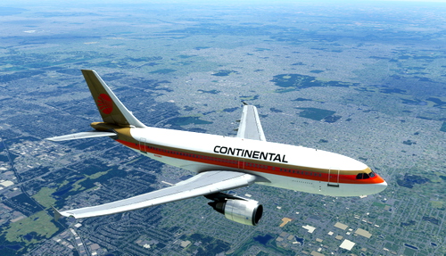 iniBuilds A310 - Continental Airlines (Meatball livery) [Fictional] for ...