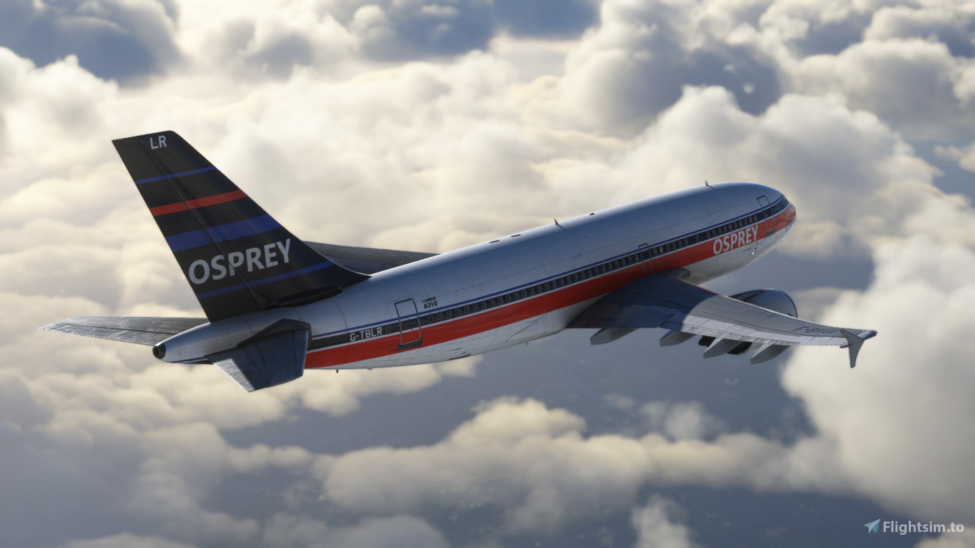 iniBuilds Airbus A310-300 Osprey Airways 1980s for Microsoft Flight ...