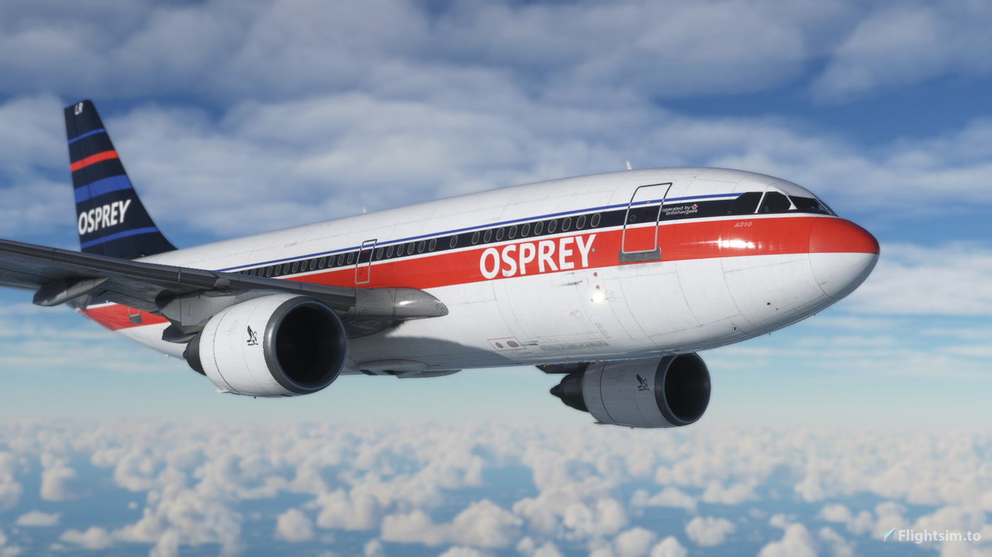 iniBuilds Airbus A310-300 Osprey Airways 1980s for Microsoft Flight ...