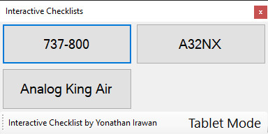 Interactive Checklist for Microsoft Flight Simulator | MSFS