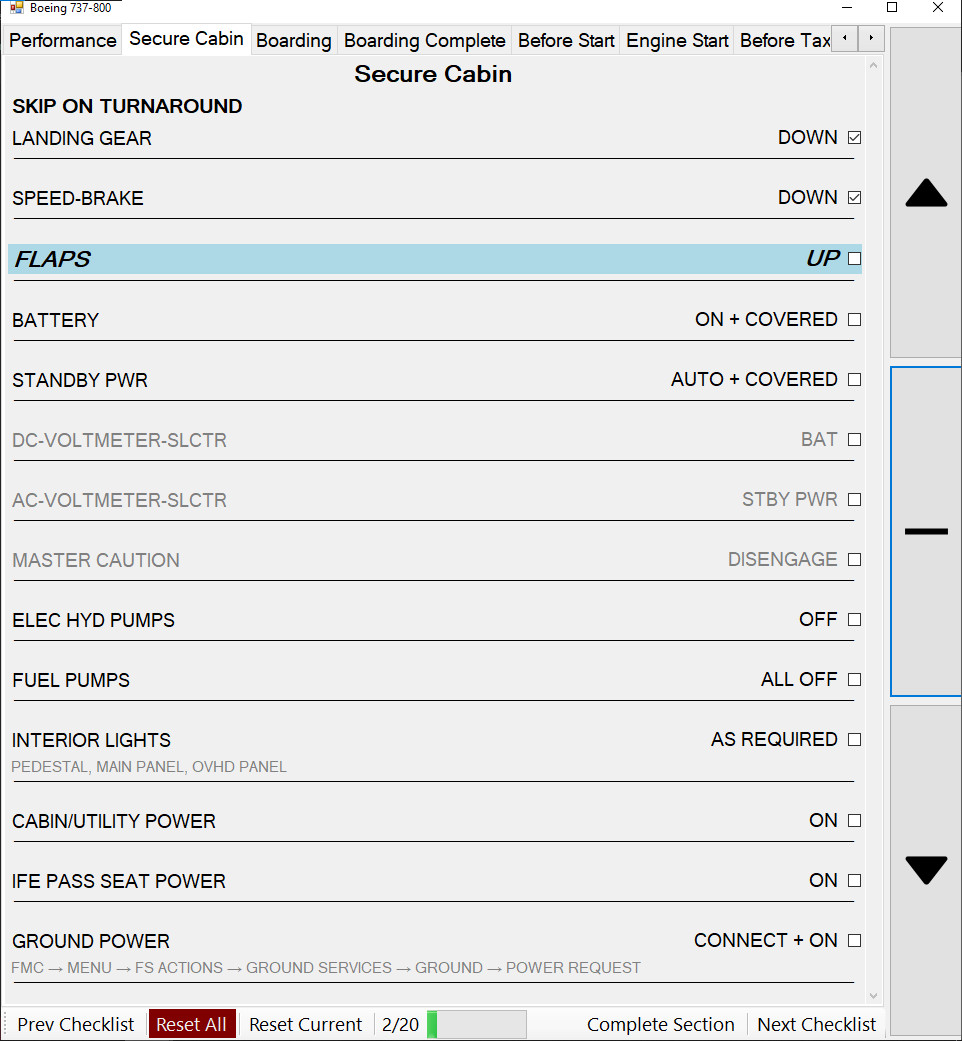 Interactive Checklist for Microsoft Flight Simulator | MSFS