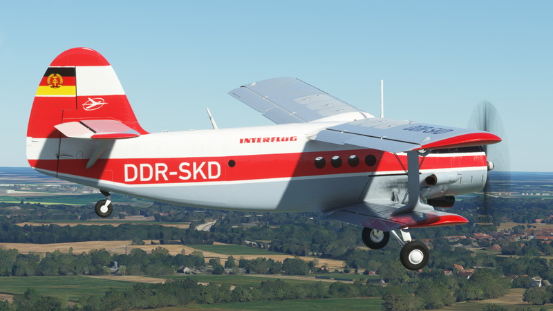 Interflug Antonov An-2 "DDR-SKD" 4K for Microsoft Flight Simulator | MSFS