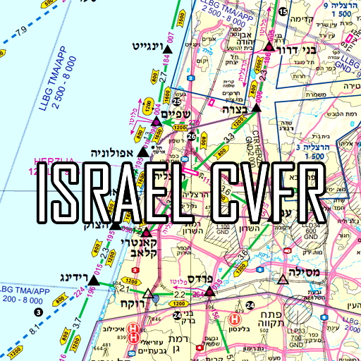 Israel CVFR Waypoints for Microsoft Flight Simulator | MSFS
