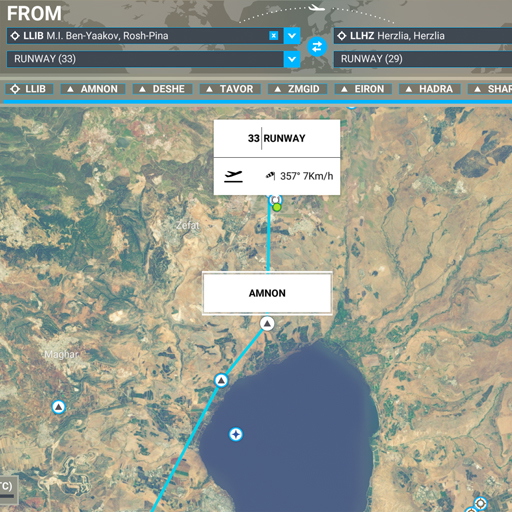 Israel CVFR Waypoints for Microsoft Flight Simulator | MSFS