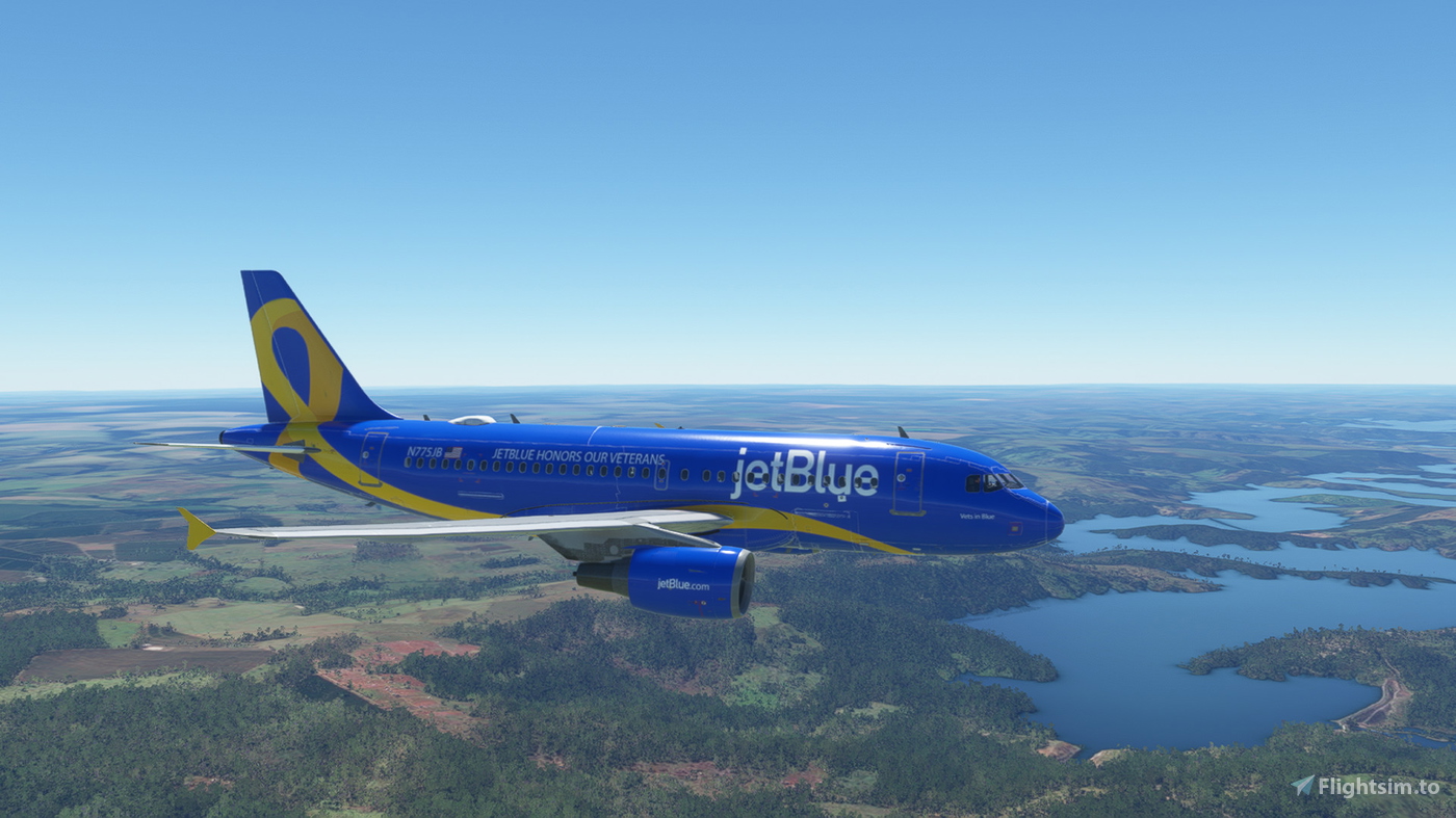JETBLUE HONORS A319CEO 8K for Microsoft Flight Simulator | MSFS