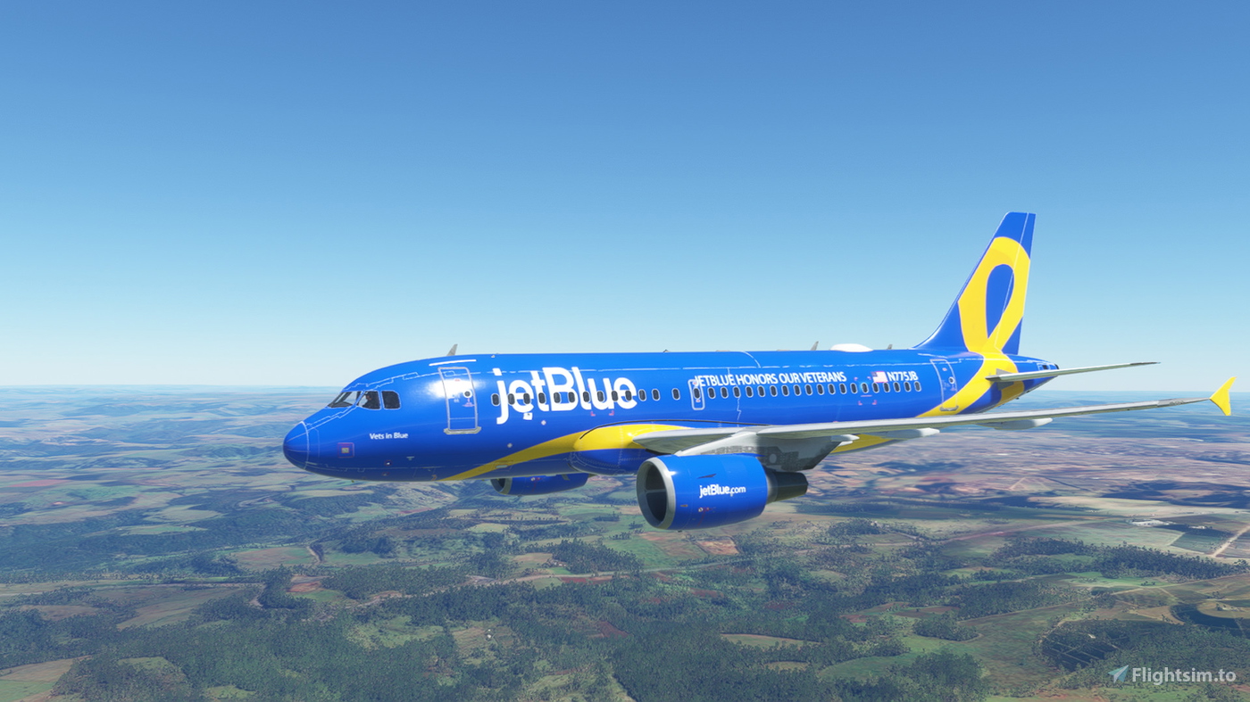 JETBLUE HONORS A319CEO 8K for Microsoft Flight Simulator | MSFS