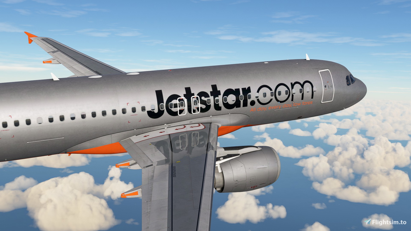 Jetstar VH-VFD + Cabin - Fenix A320 for Microsoft Flight Simulator | MSFS