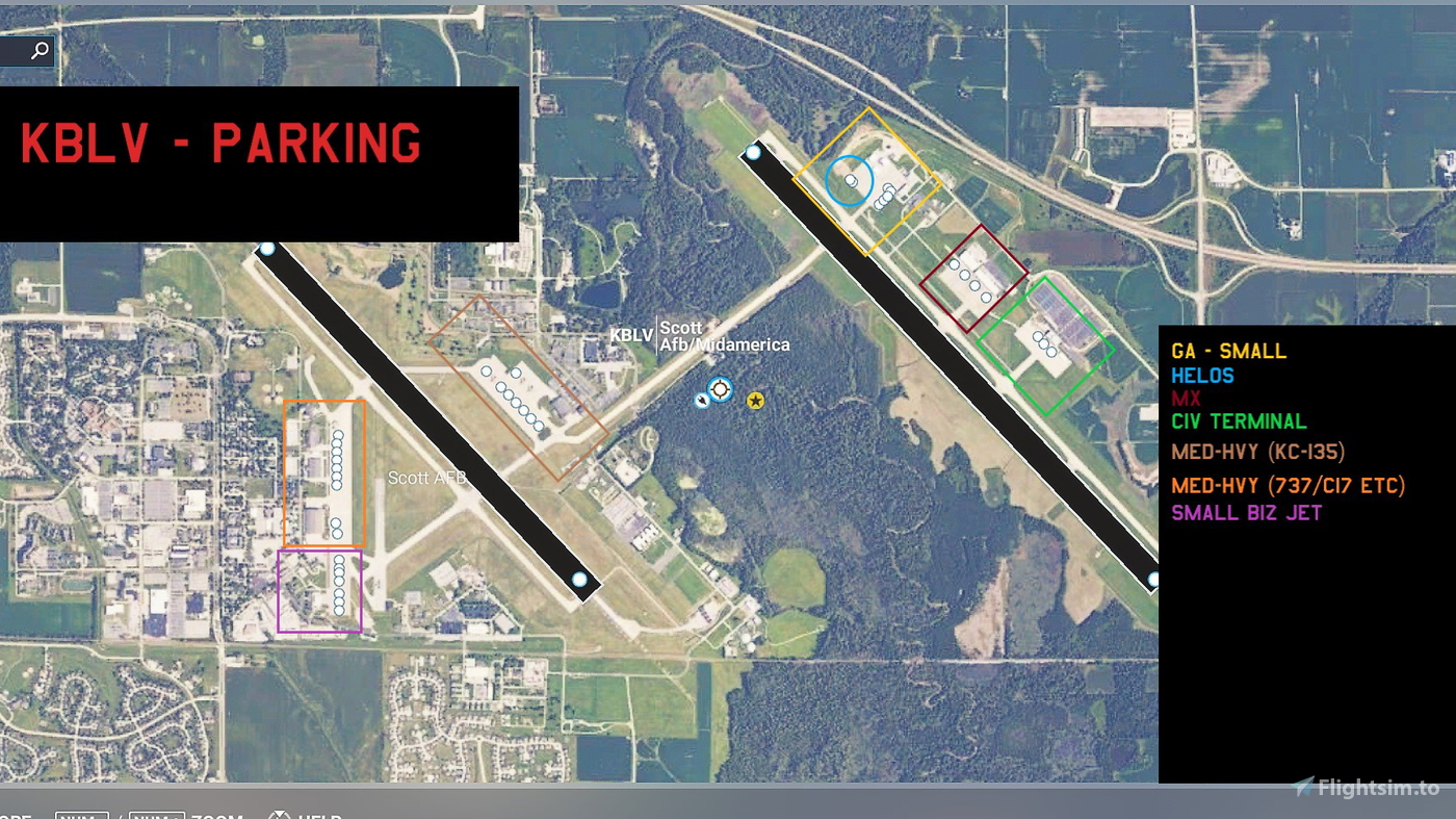 KBLV - Scott AFB/MidAmerica for Microsoft Flight Simulator | MSFS