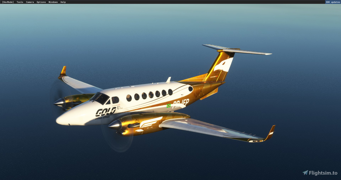 King Air 350i Black Square - Gold Virtual Airlines - 10 Years for ...