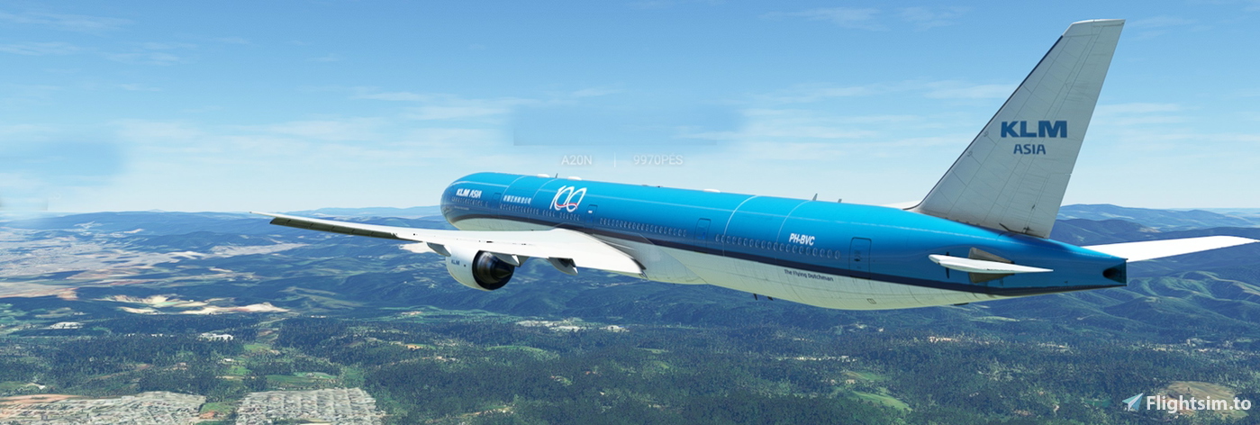 KLM ASIA PH-BQH - KLM ASIA 100 for Microsoft Flight Simulator | MSFS